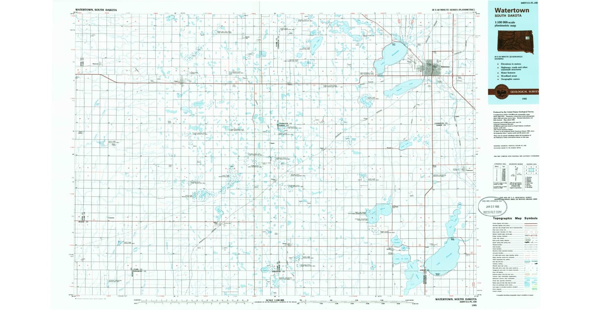 1980s Maps of Beadle County, SD | Pastmaps