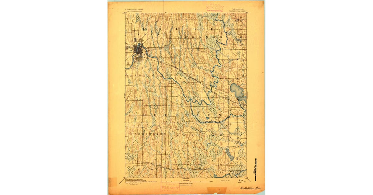 1894 Map of Watertown, WI — High-Res | Pastmaps