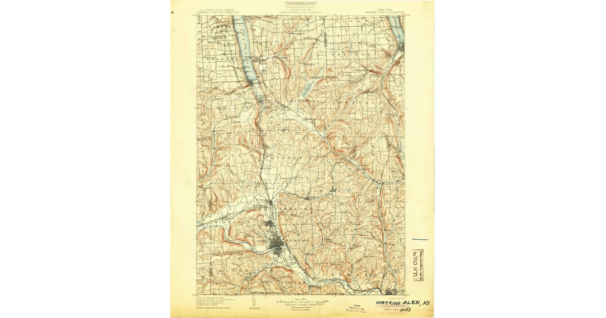 1900s (20th Century) Maps of Harris Hill Manor, Big Flats | Pastmaps