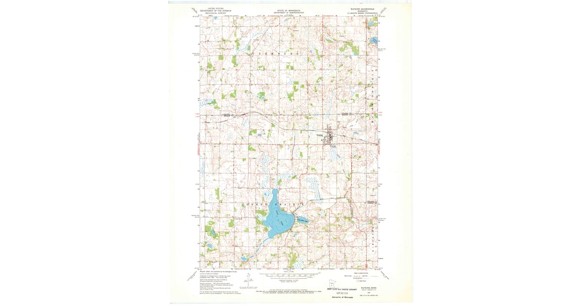 1967 Map of Watkins, MN — High-Res | Pastmaps