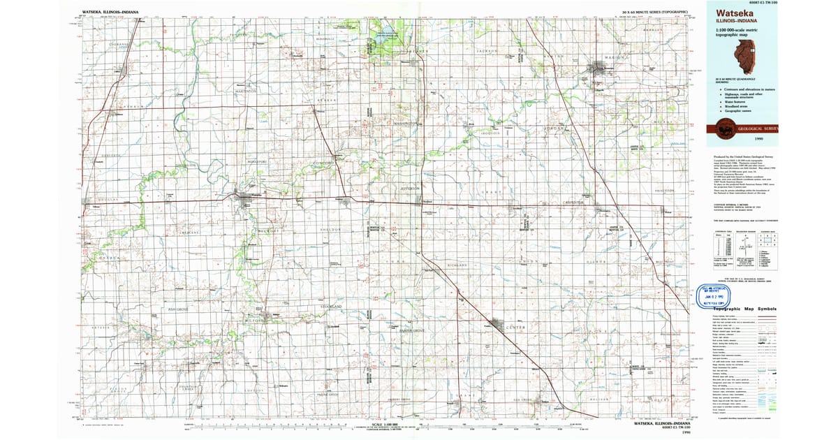 1990s Maps of Remington, IN | Pastmaps