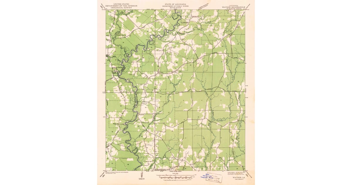 Old Maps of The Lakes at North Park, Livingston Parish for Academic ...