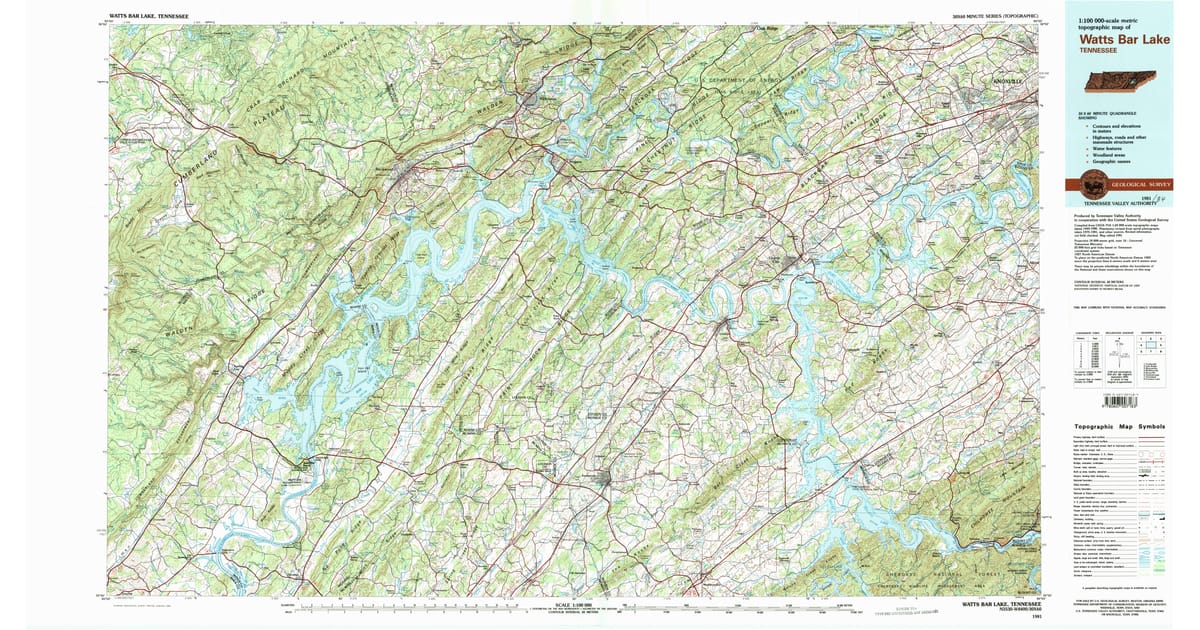 1980s Maps of Bethel Valley Industrial Complex, Oak Ridge | Pastmaps