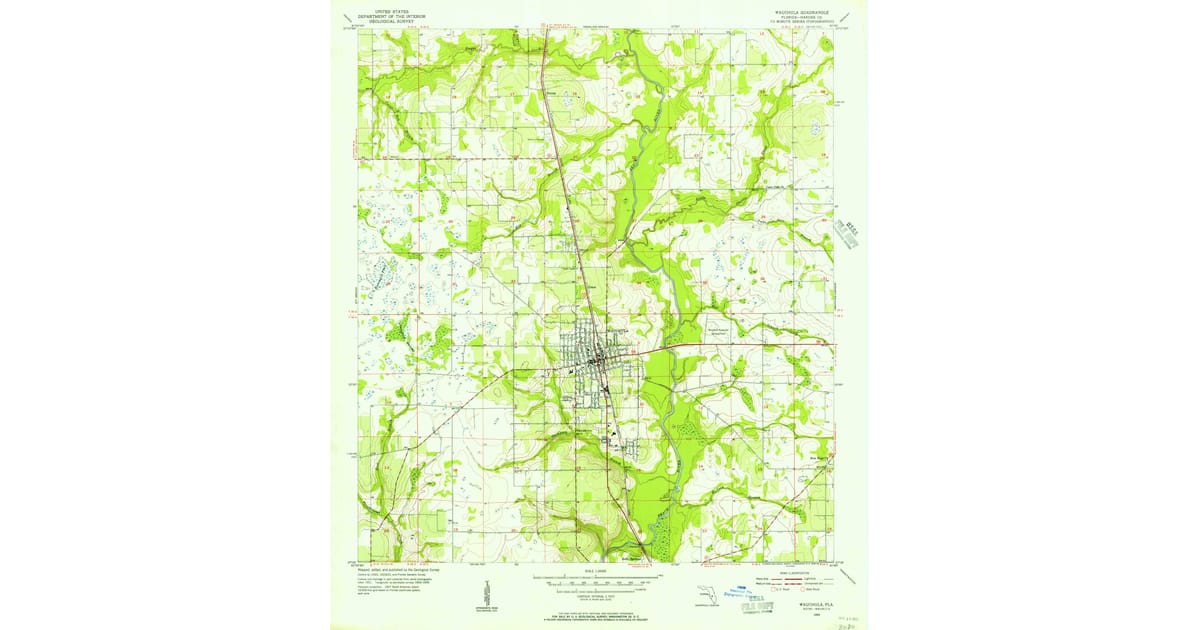 Old Maps of Wauchula, FL for Hiking & Exploration | Pastmaps