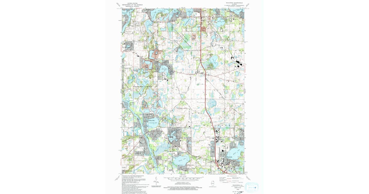 1990s Maps of Port Barrington, IL | Pastmaps