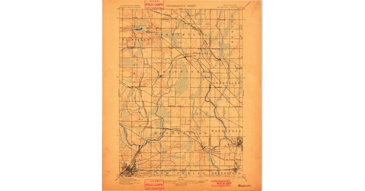 1900s (20th Century) Maps of Washington County, WI | Pastmaps