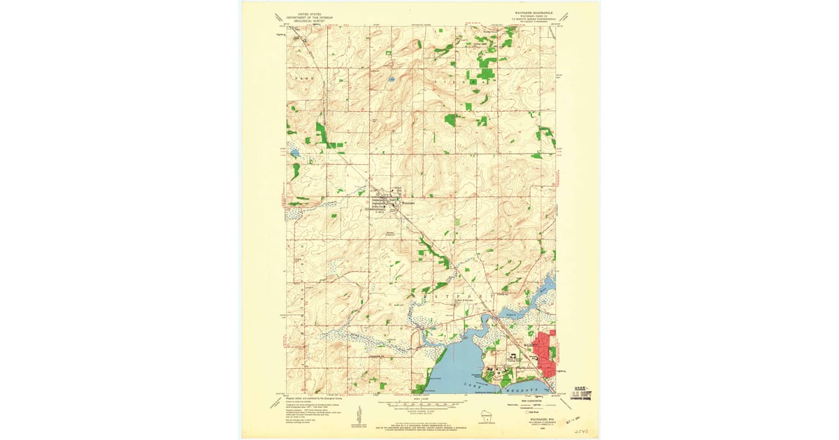 1959 Map of Waunakee, WI — High-Res | Pastmaps