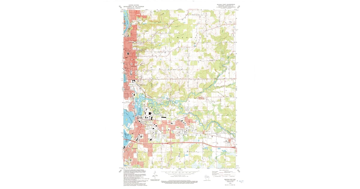 1993 Map of Wausau East, Marathon County, WI — High-Res | Pastmaps