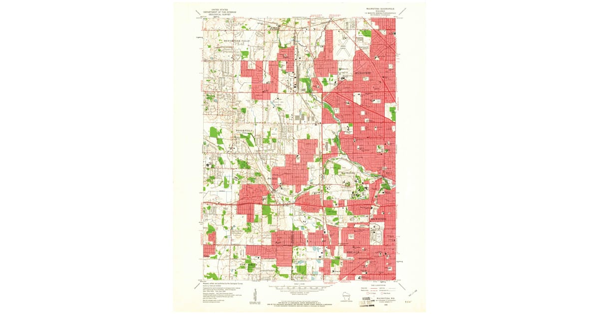 1958 Map of Wauwatosa, WI — High-Res | Pastmaps