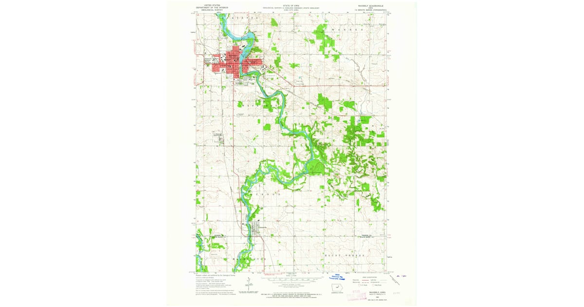 1960s Maps of Bremer County, IA | Pastmaps