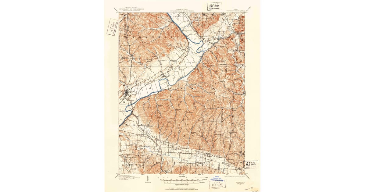 1900s (20th Century) Maps of Ross County, OH | Pastmaps