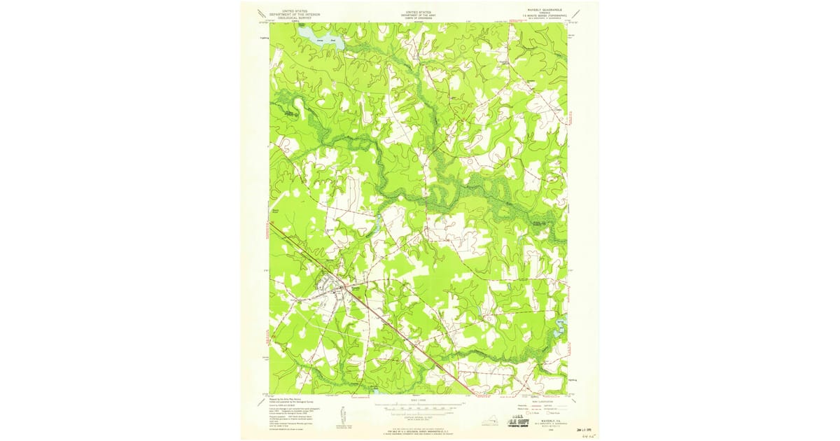 1956 Map of Waverly, VA — High-Res | Pastmaps