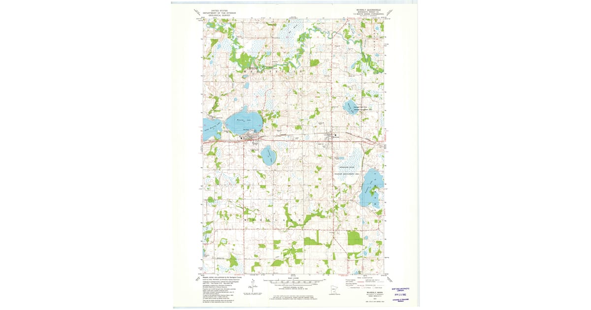 1980s Maps of Montrose, MN | Pastmaps