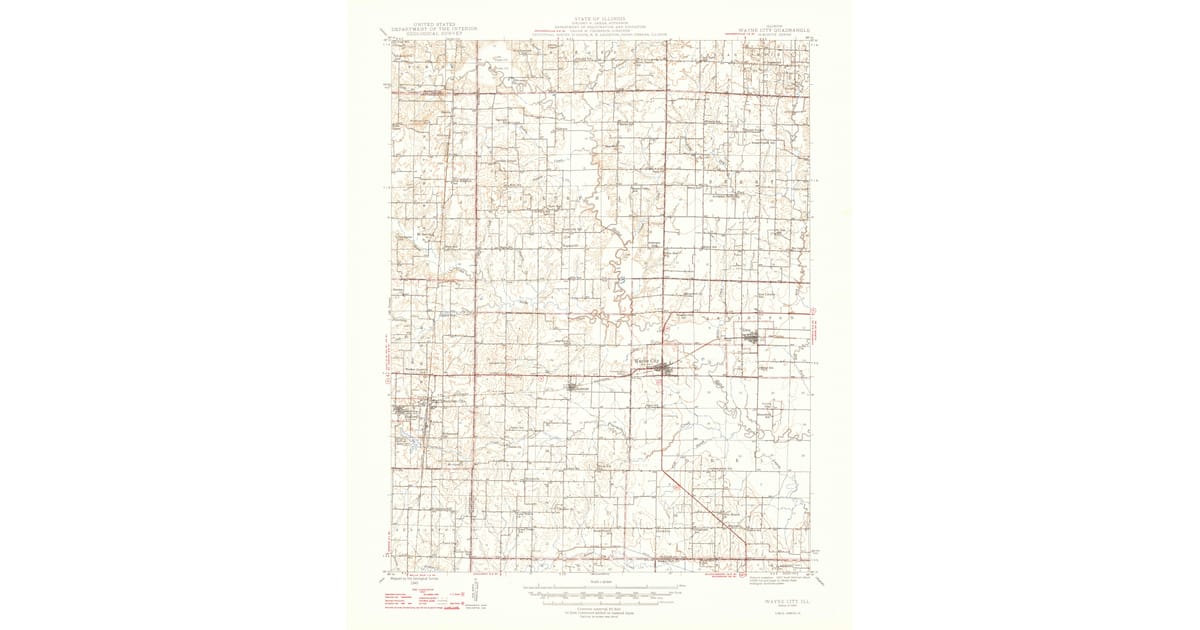 Old Maps of Wayne City, IL | Pastmaps