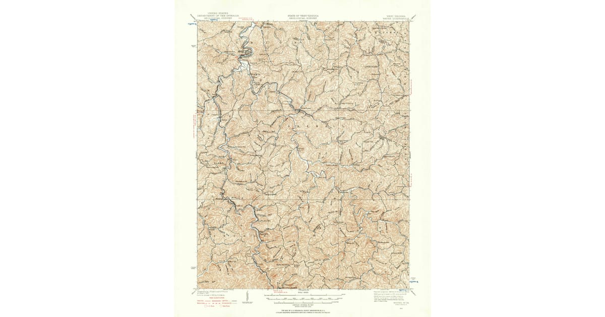 1931 Map of Wayne, WV — High-Res | Pastmaps