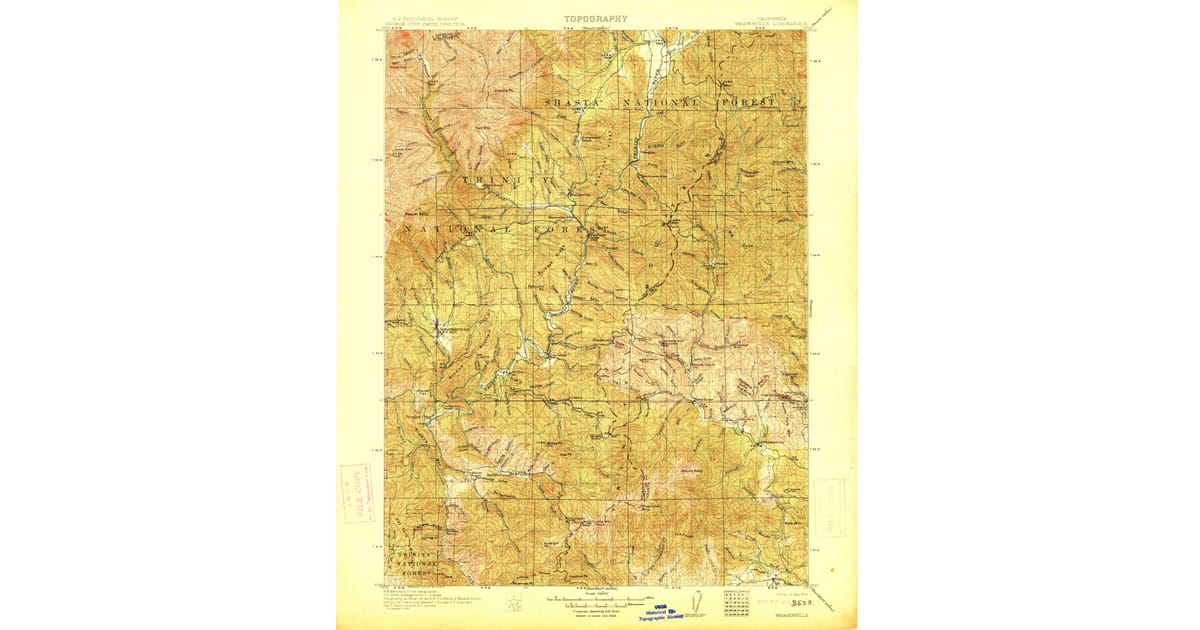 1910s Maps of Trinity County, CA | Pastmaps