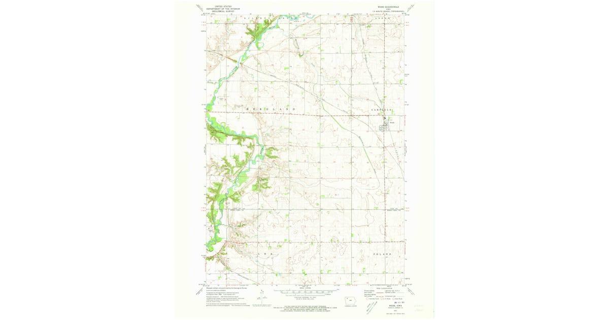 1970s Maps of Webb, IA | Pastmaps