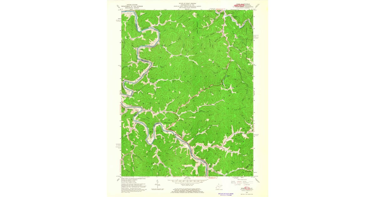 1963 Map of Webb, Wayne County, WV — High-Res | Pastmaps