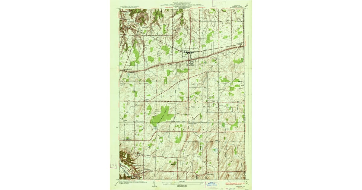 1934 Map of Webster, Monroe County, NY — High-Res | Pastmaps