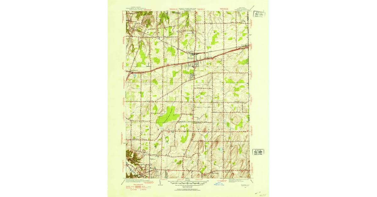 1952 Map of Webster, Monroe County, NY — High-Res | Pastmaps