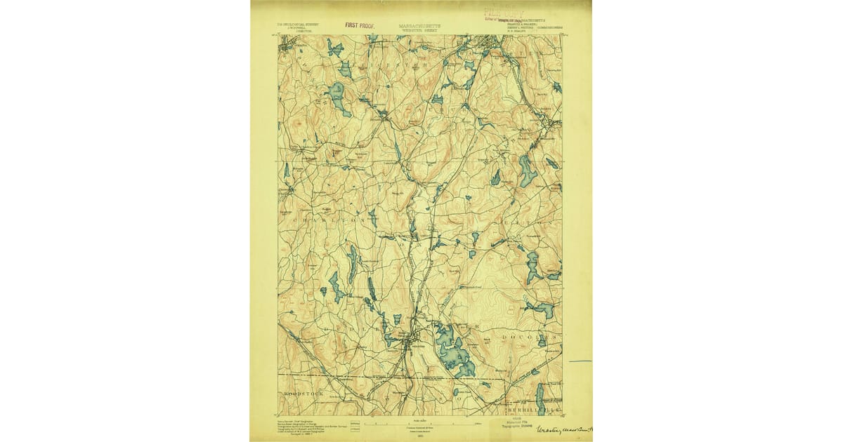 Old Maps of West Millbury, Millbury for Metal Detecting | Pastmaps