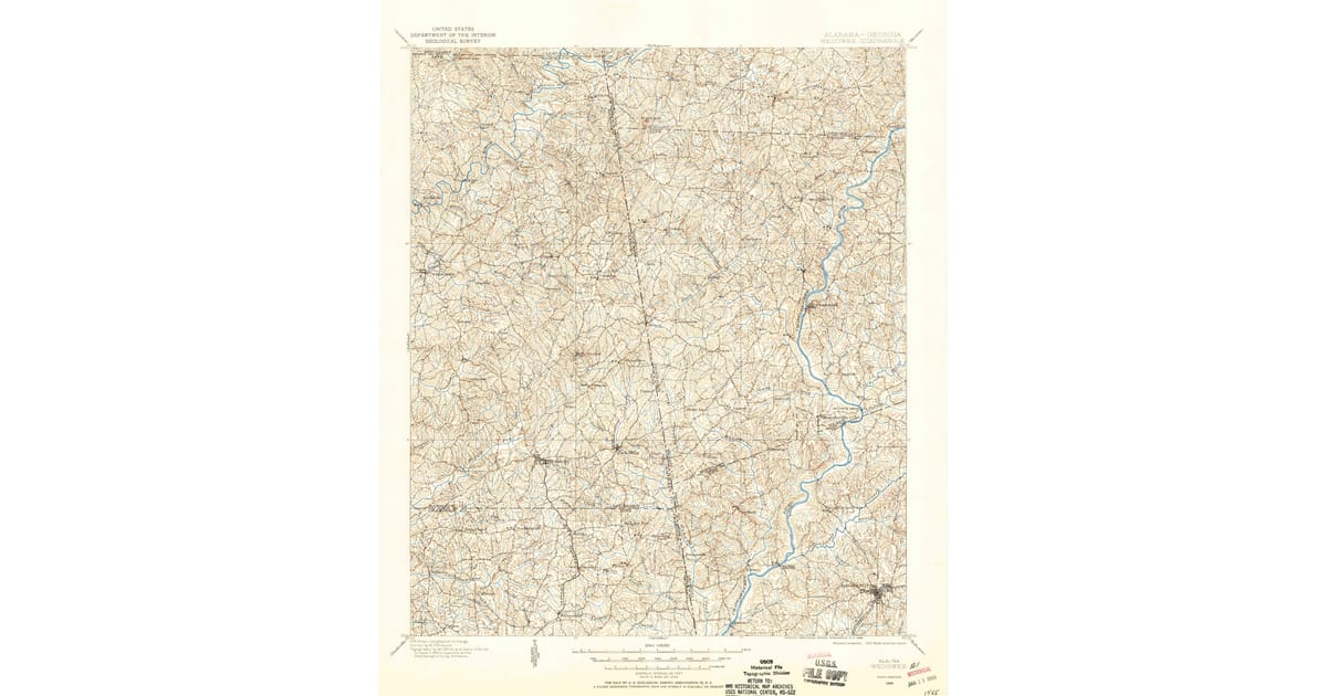 Old Maps of Riverside, Troup County for Hiking & Exploration | Pastmaps
