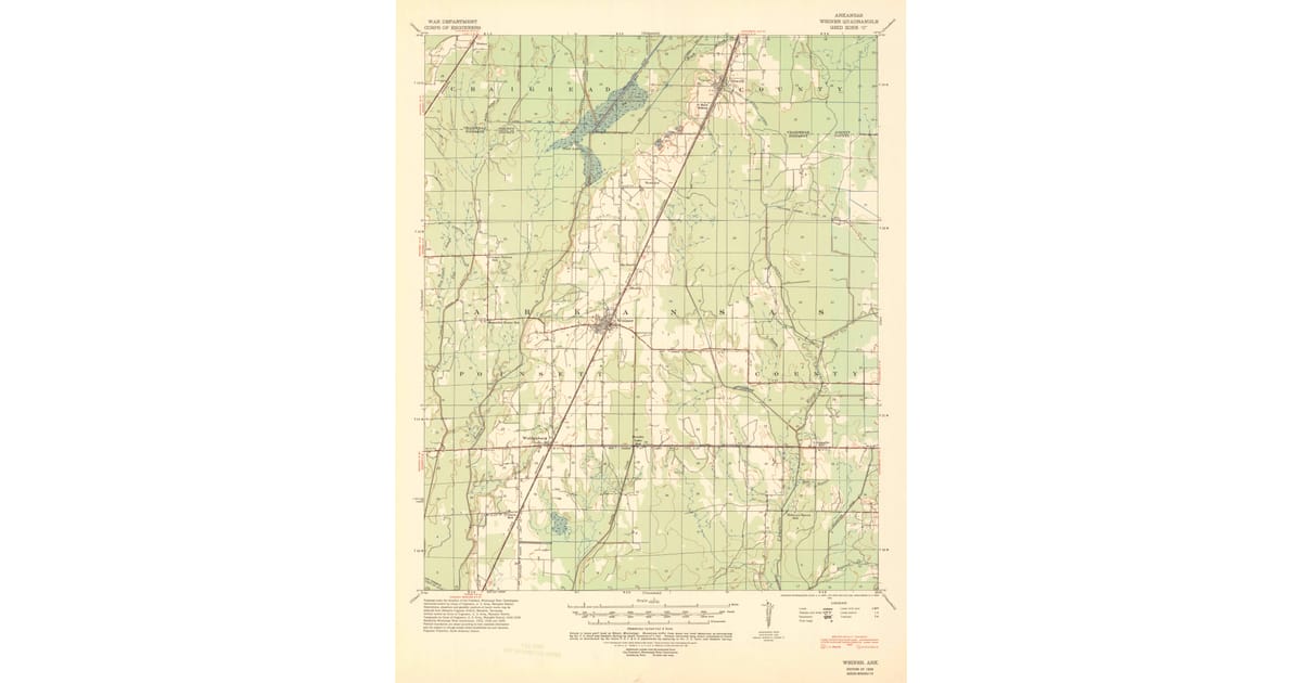 Old Historical Maps of Waldenburg, AR | Pastmaps