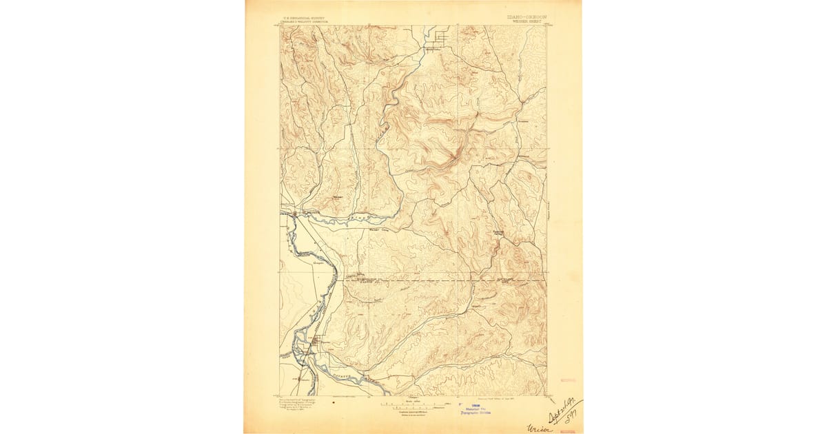 Old Maps of Weiser, ID for Metal Detecting | Pastmaps