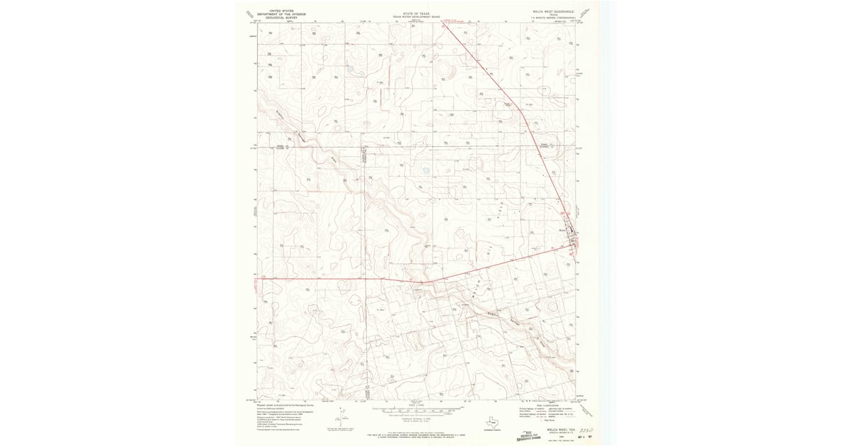 1960s Maps of Welch, TX | Pastmaps
