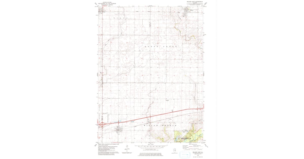 1979 Map of Weldon East, Piatt County, IL — High-Res | Pastmaps