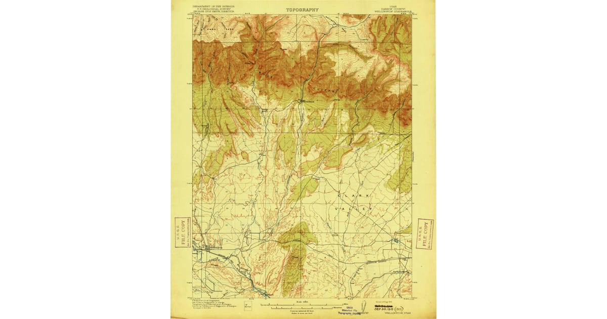 1915 Map of Wellington, UT — High-Res | Pastmaps