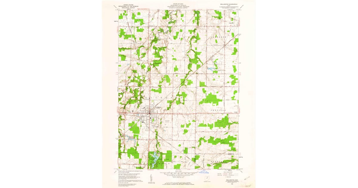 1960s Maps of Wellington, OH | Pastmaps
