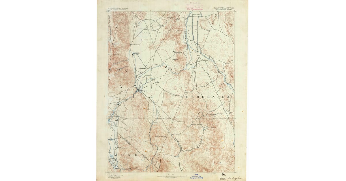 Old Maps of Desert Creek Ranch, NV | Pastmaps