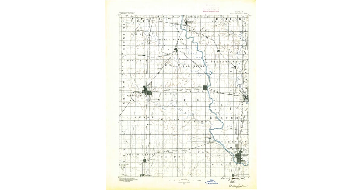 1890s Maps of Butler County, KS | Pastmaps