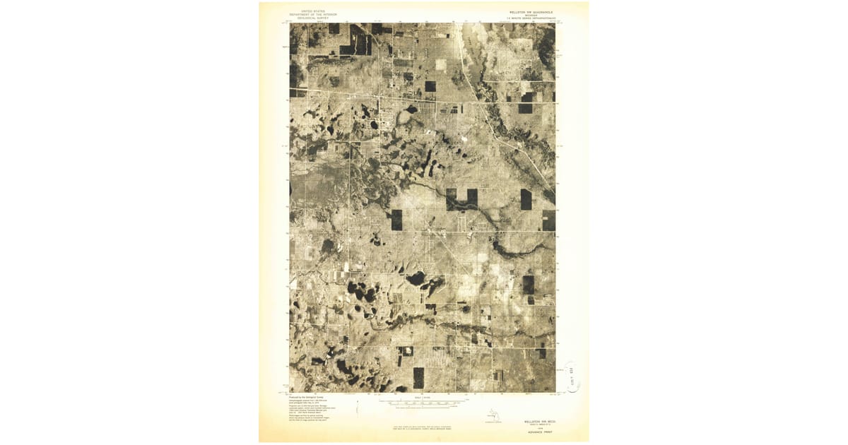 1976 Map of Wellston NW, Manistee County, MI — High-Res | Pastmaps