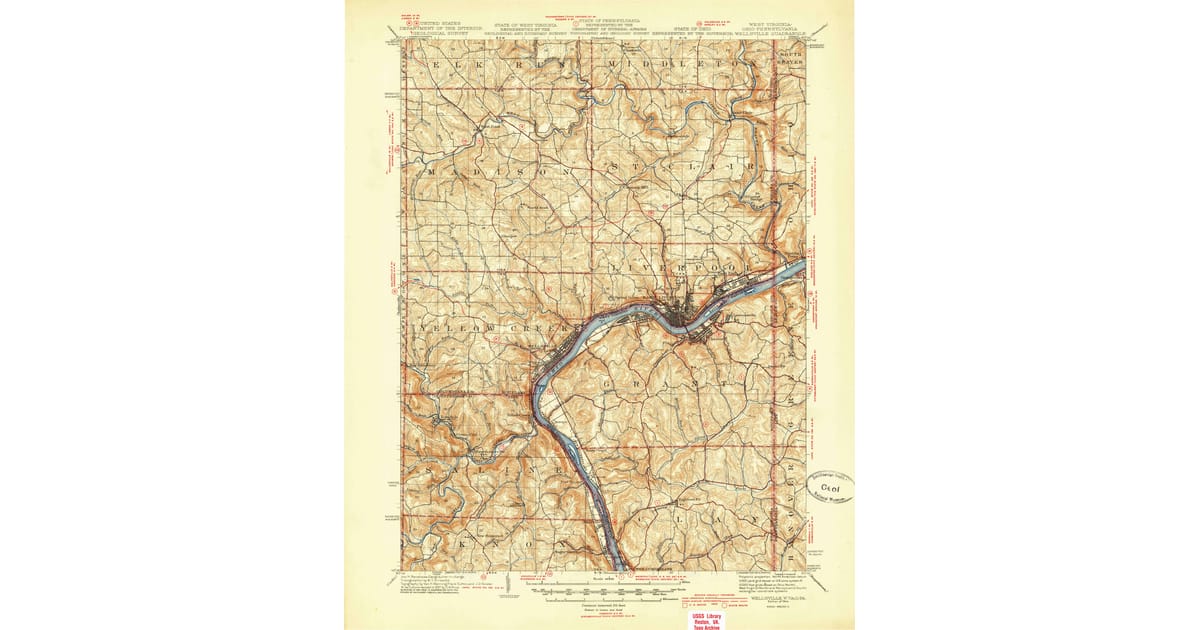 1940s Maps of East Liverpool, OH | Pastmaps