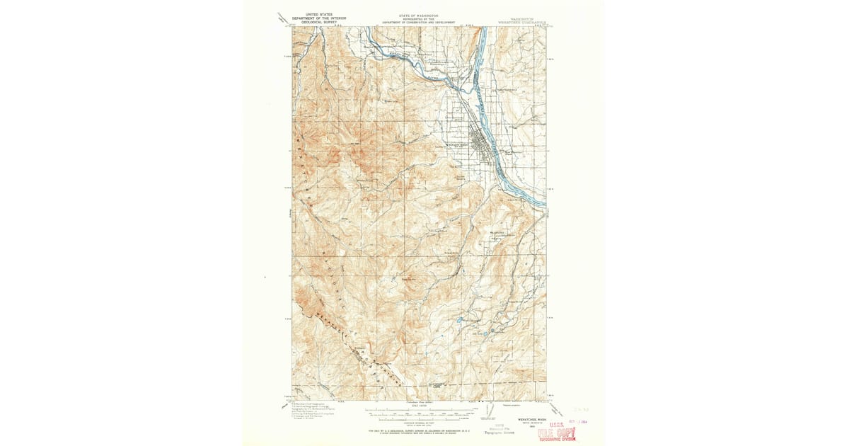 1910s Maps of East Wenatchee, WA | Pastmaps