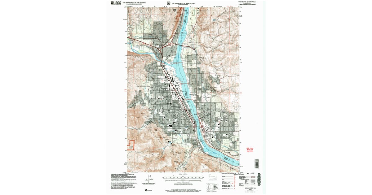 2003 Map of Wenatchee, WA — High-Res | Pastmaps