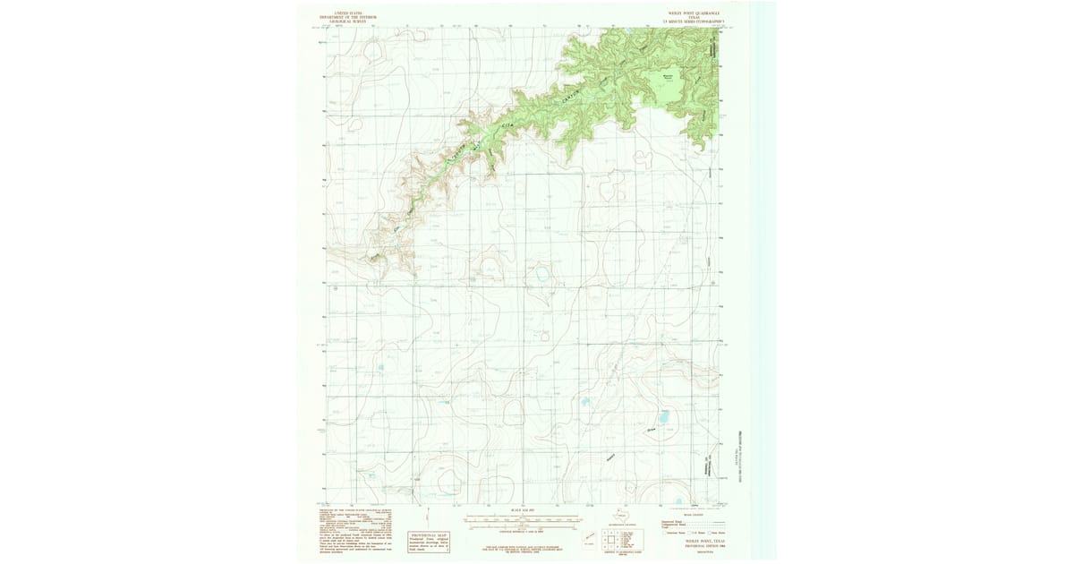 1984 Map of Wesley Point, Randall County, TX — High-Res | Pastmaps
