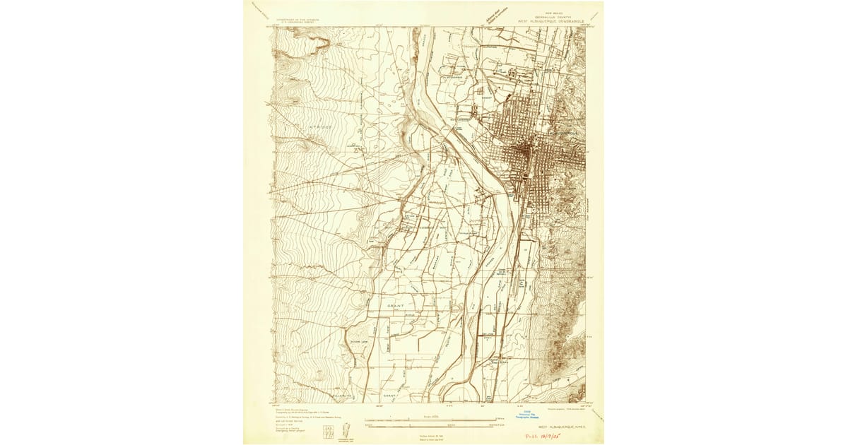 1930s Maps of Old Town, Albuquerque | Pastmaps