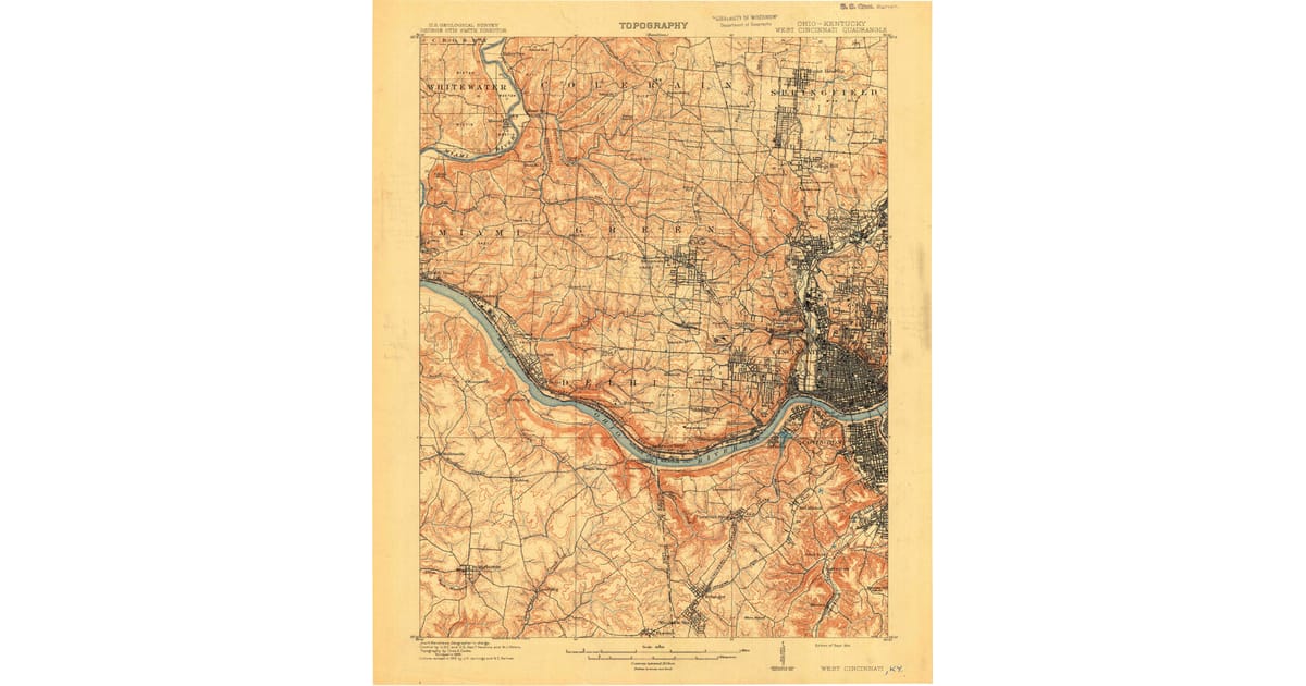 Old Historical Maps of Lytle Park Historic District, Cincinnati | Pastmaps
