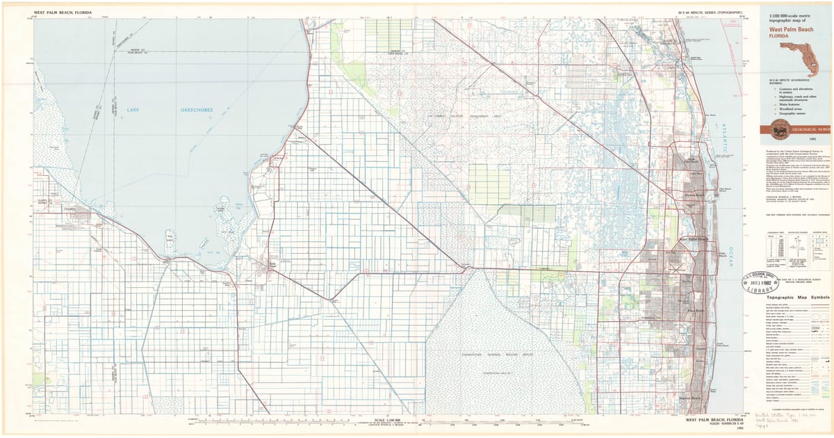 1980s Maps of Atlantis, FL | Pastmaps