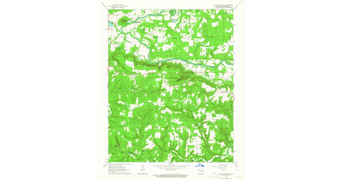 1960s Maps of Heber Springs, AR | Pastmaps