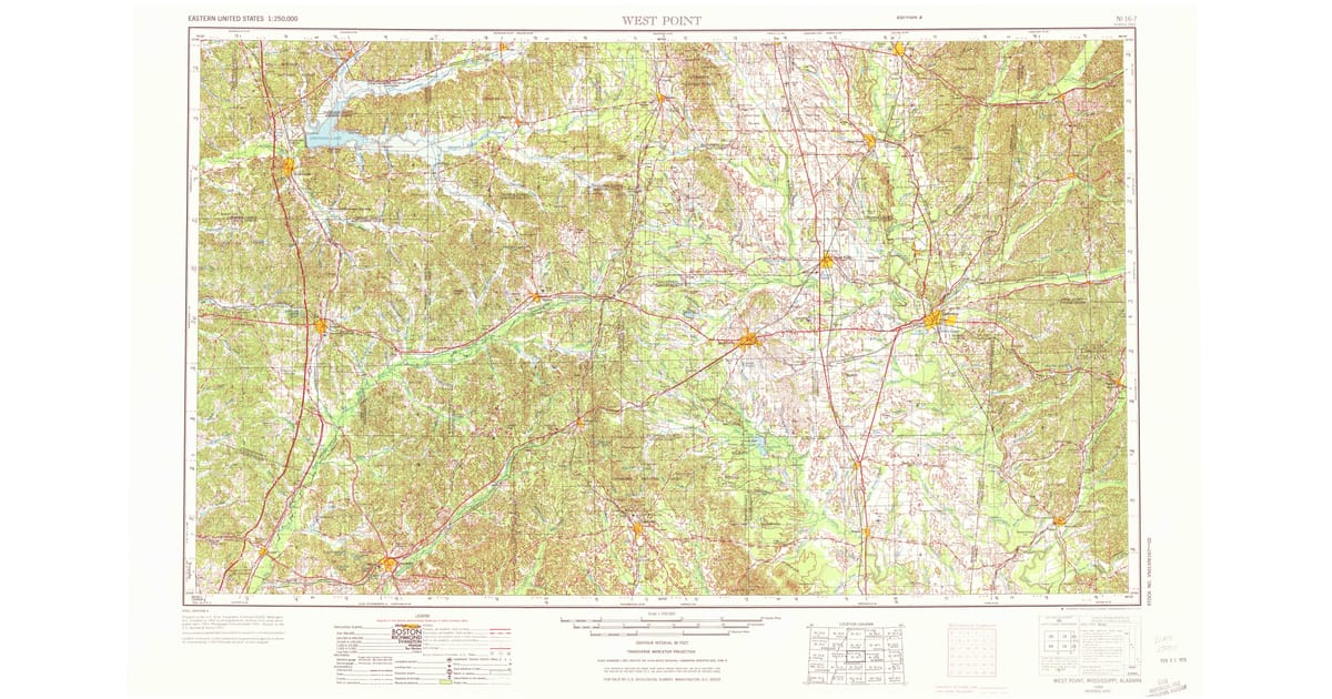 Old Maps of Bruce, MS for Genealogy | Pastmaps