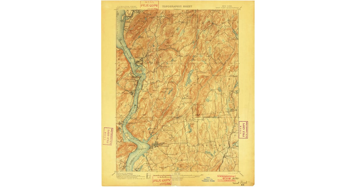 1901 Map of West Point, NY — High-Res | Pastmaps