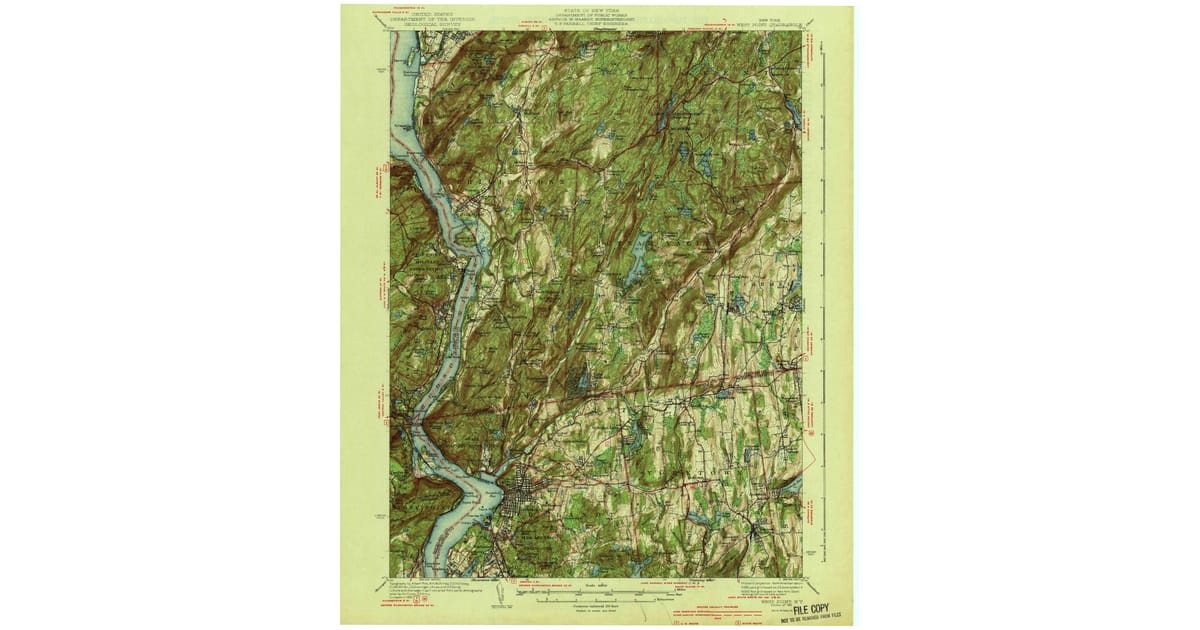 1940s Maps of Beacon, NY | Pastmaps