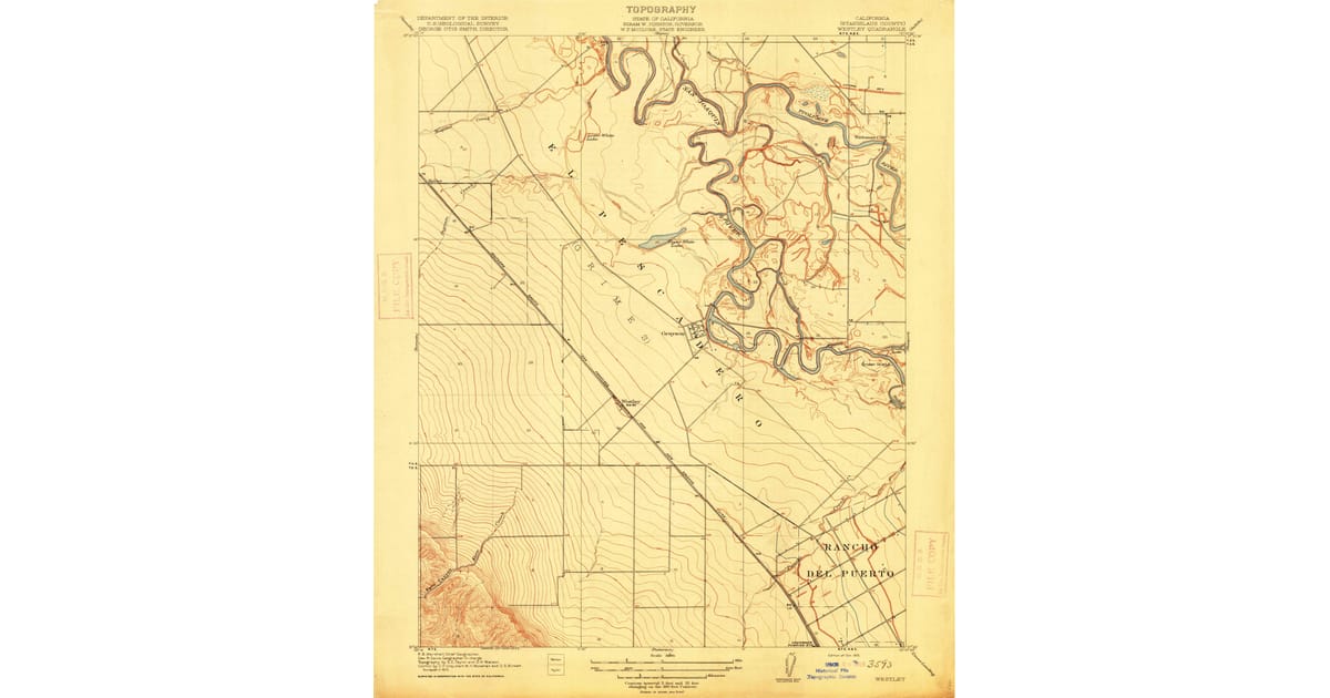 1915 Map of Westley, CA — High-Res | Pastmaps