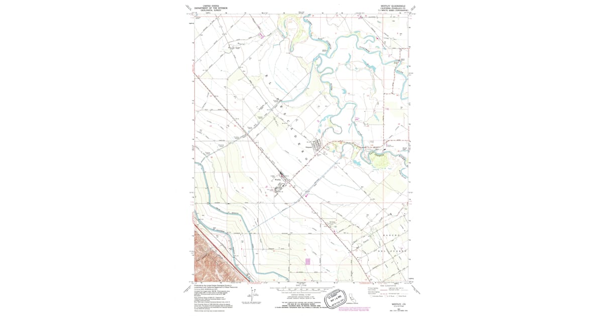 1990s Maps of Stanislaus County, CA | Pastmaps