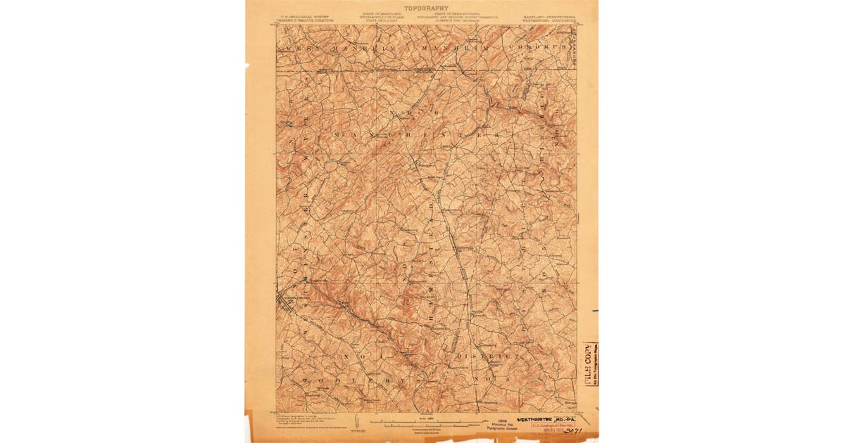 Old Maps of West Manheim Township, PA for Metal Detecting | Pastmaps