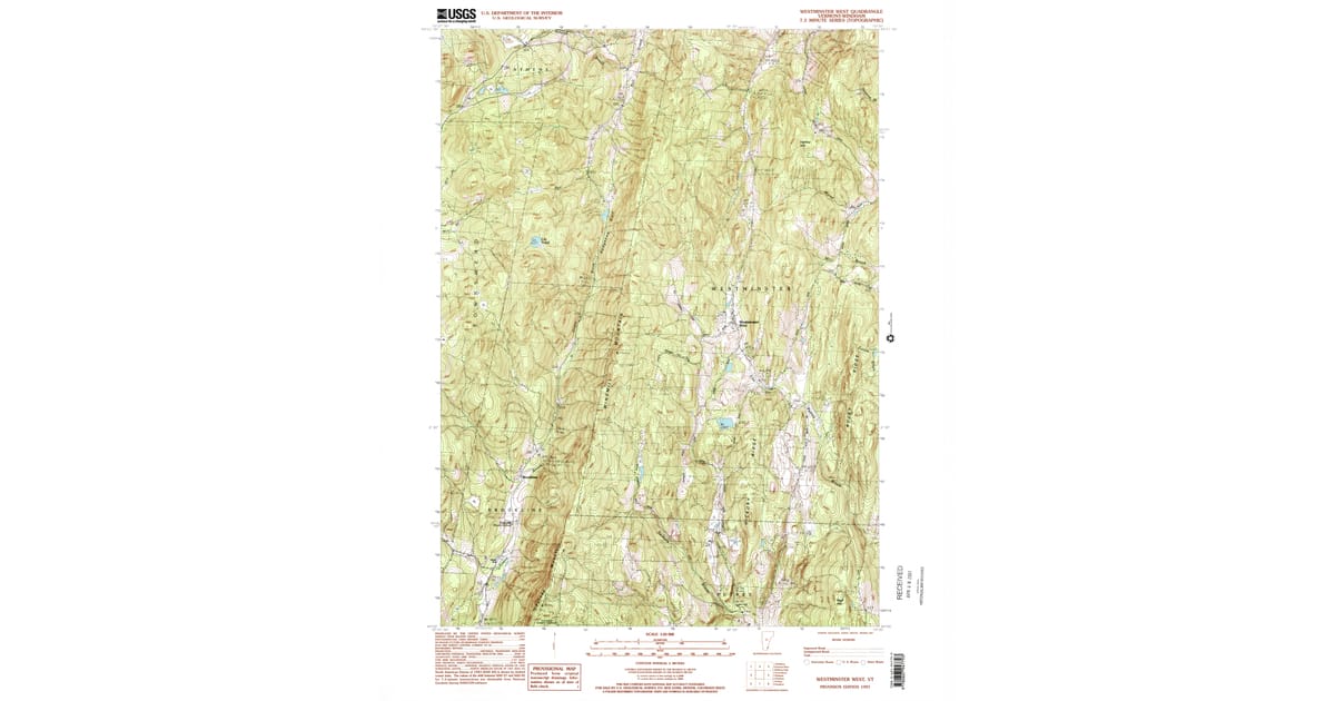 1997 Map of Westminster West, Windham County, VT — High-Res | Pastmaps